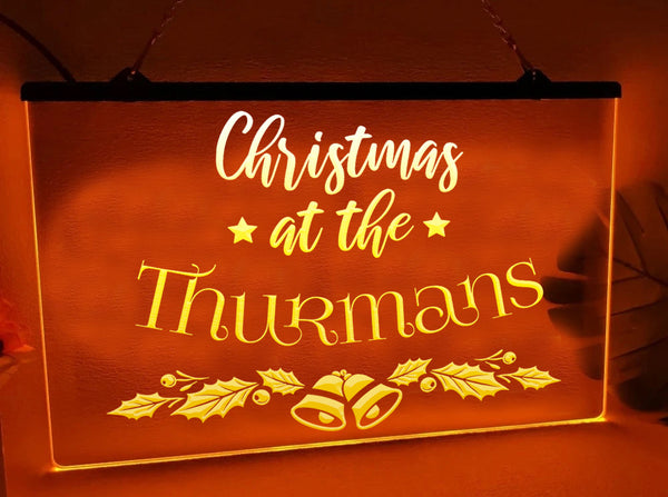 Personalized Christmas Sign Family Name in LED Neon – Dope Neons