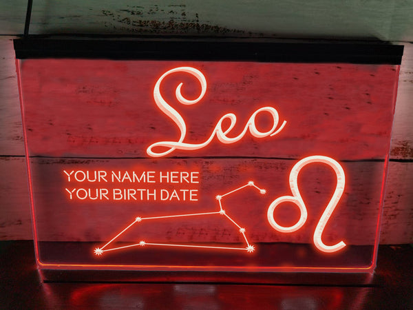 Leo Astrology Illuminated Sign – Dope Neons