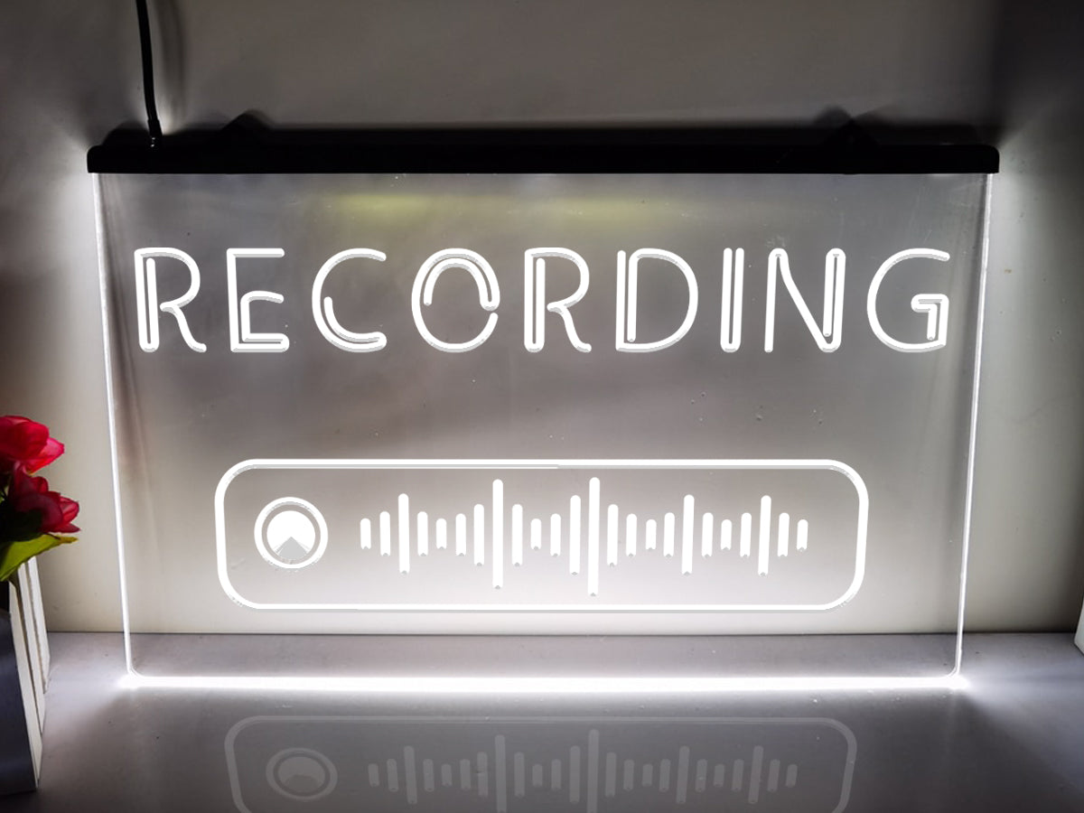 Recording LED Neon Illuminated Sign – Dope Neons Recording LED Neon Illuminated Sign – Dope Neons