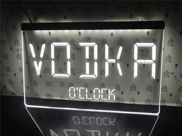 Vodka O'clock Illuminated LED Neon Sign – Dope Neons