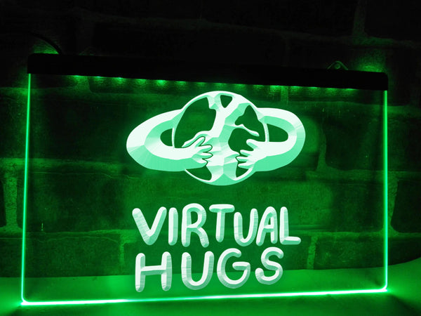 Virtual Hugs Illuminated LED Neon Sign – Dope Neons