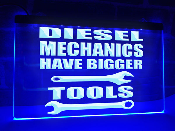Diesel Mechanics Illuminated Sign – Dope Neons