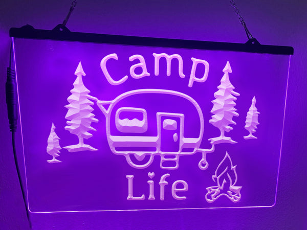 Camp Life Illuminated Sign – Dope Neons