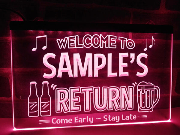 Welcome to the Return Personalized Illuminated Sign – Dope Neons