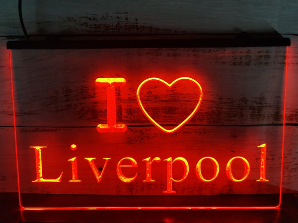 I Love Liverpool Illuminated LED Neon Sign – Dope Neons